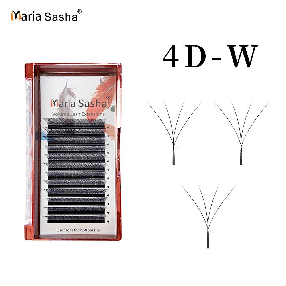 Ресницы наращивания MARIA 4D M-изгиб 8-12 MIX