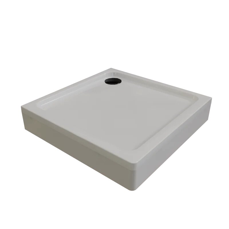 Поддон для душа Radomir Берген SQ 100x100 см, акриловый, квадратный, средний, с антискользящим покрытием, российский