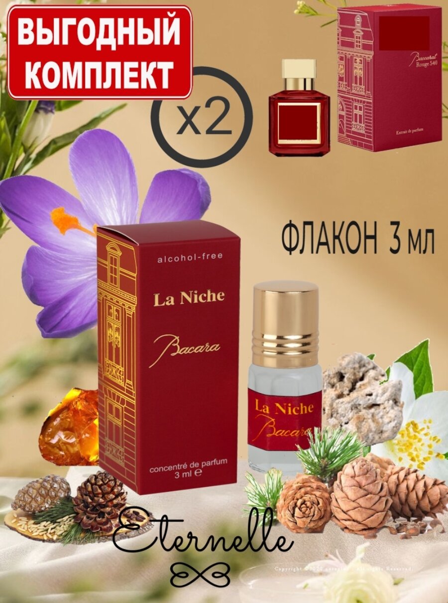 Parfum Eternel. Набор: Духи масляные La Niche Bacara, 2шт. х3мл.