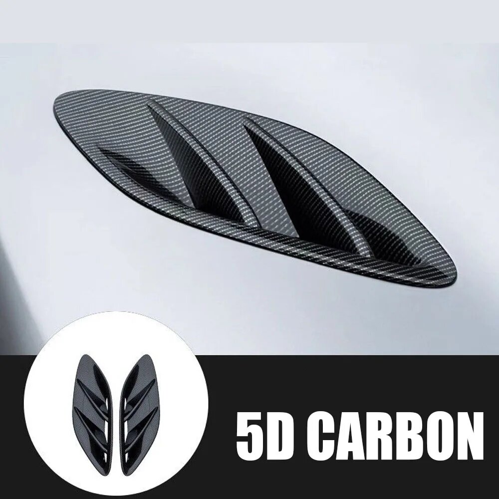 Для XiaoMi Yu7 Max 2025 капот двигателя автомобиля, боковая защитная крышка вентиляционного отверстия, передний капот, воздуховыпускной отверстие, декоративные аксессуары 5D carbon