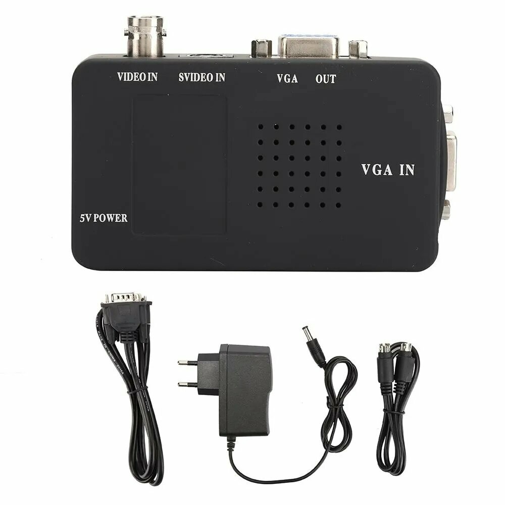 Конвертер BNC VGA, преобразователь видео, BNC S-Video в VGA, для монитора, игровые консоли, высокое разрешение