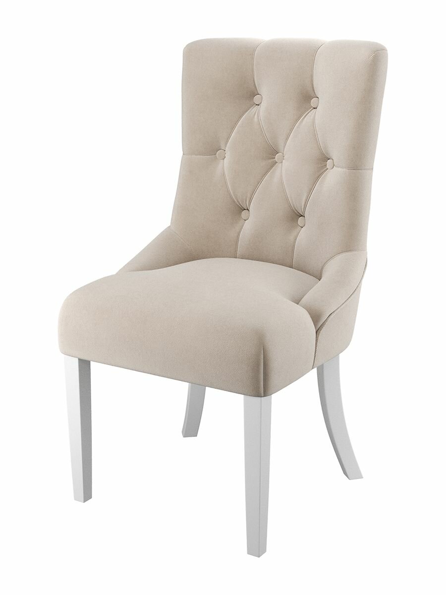 Стул мягкий ASHLEY, эмаль белая кремовый MUCHIO 12