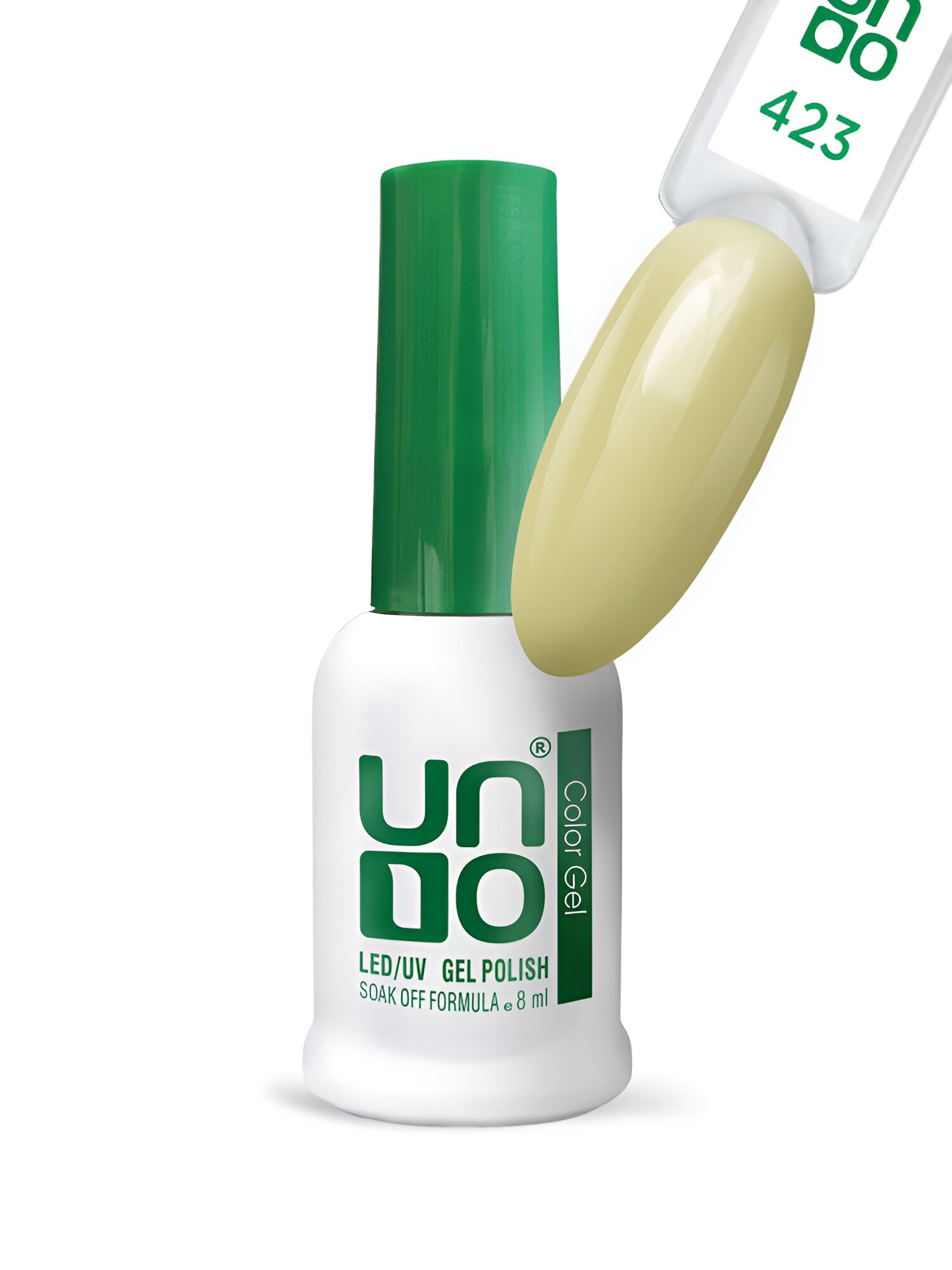 Гель-лак UNO Inspiration - 423 Фисташка - Pistachio, для ногтей, 8 г