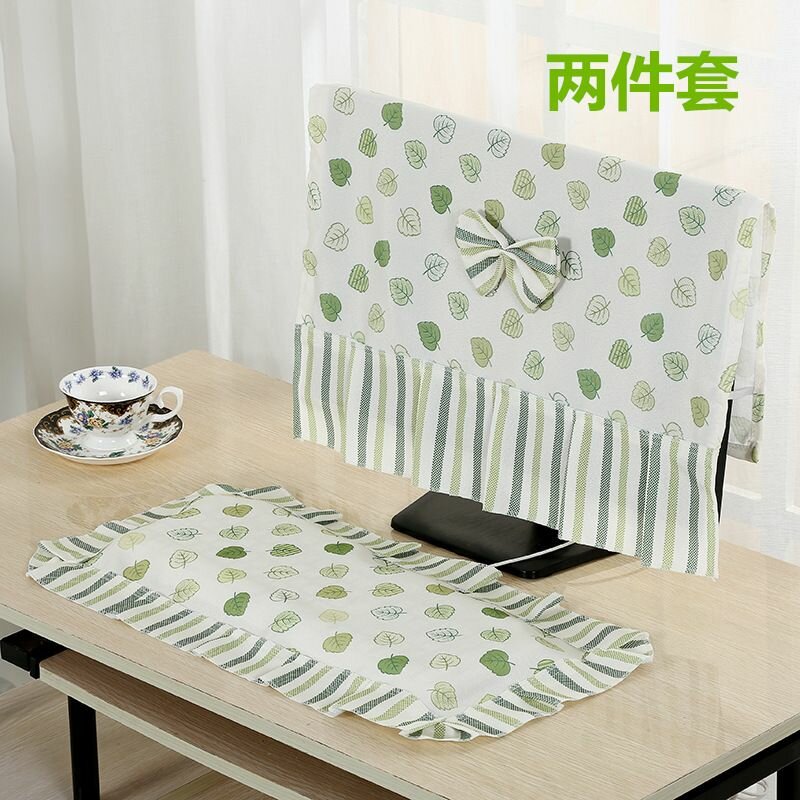 Чехол для компьютера из хлопка и льна, защитный чехол для LCD-монитора, чехол для настольного компьютера