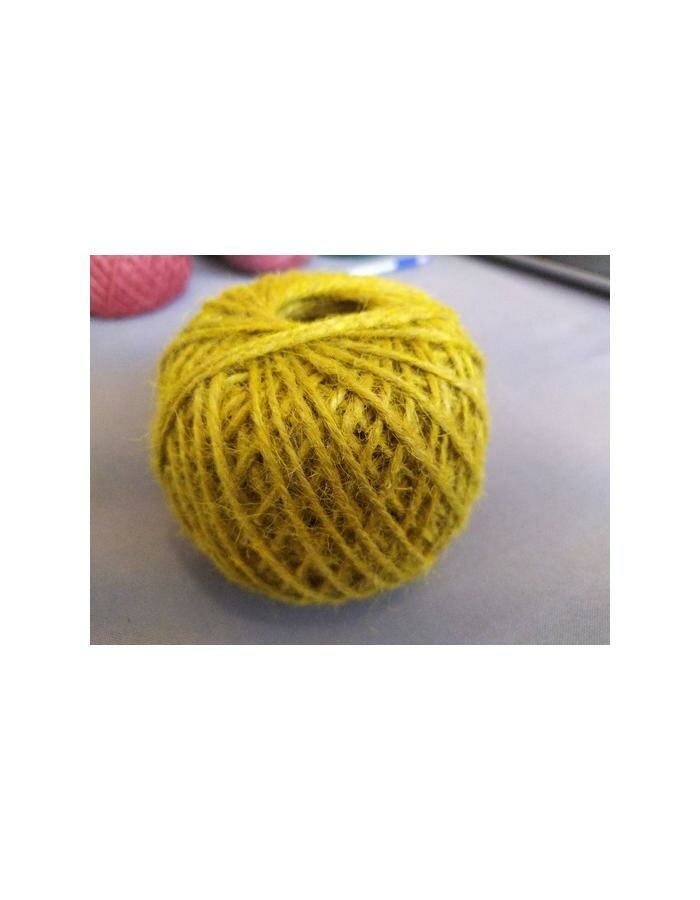 Набор Шпагат джутовый жёлтый 1120 Текс (100 м) {70722} (2 шт)