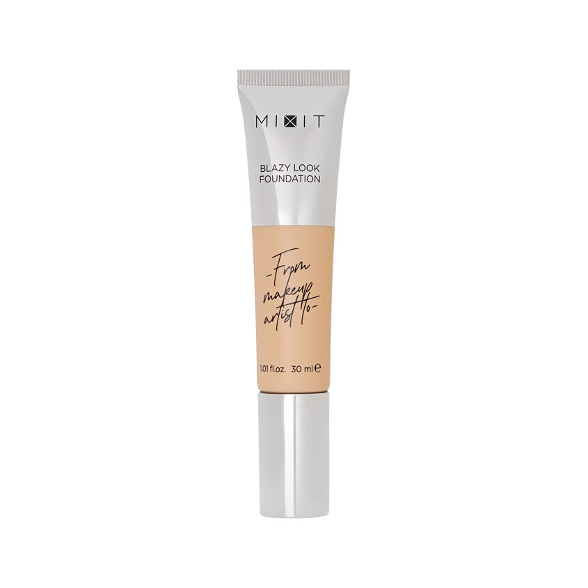 Основа тональная для лица MIXIT BLAZY LOOK FOUNDATION с эффектом сияния тон 03 Dew