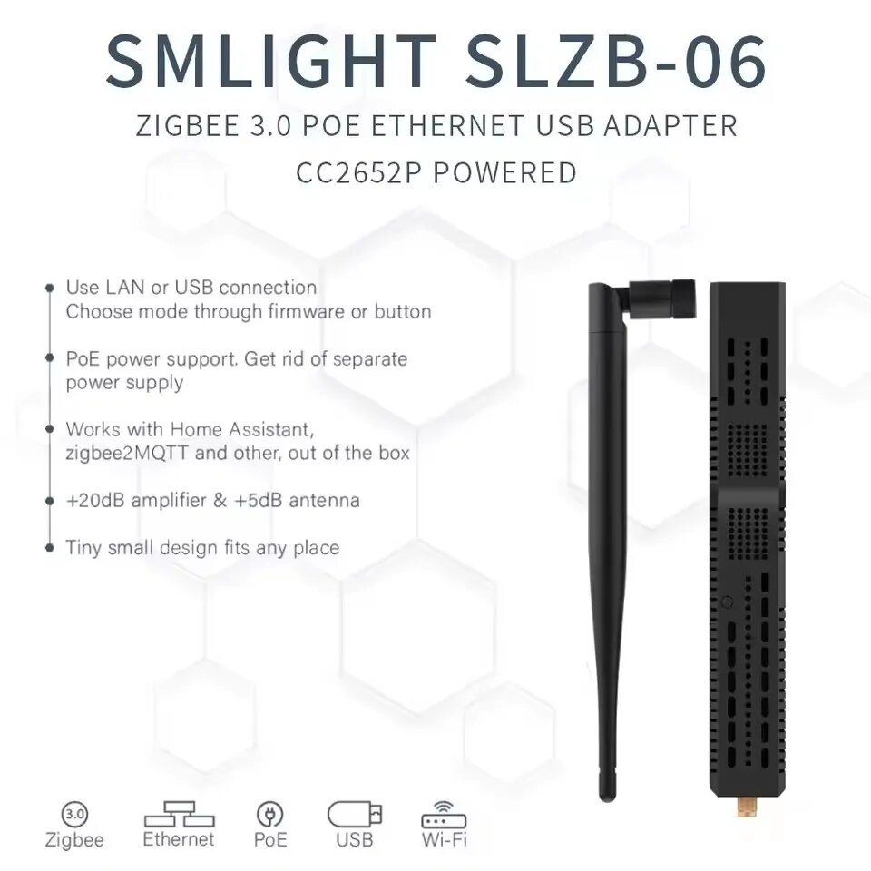SLZB-MR2 2.4G Wi-Fi Zigbee шлюз — фото 1