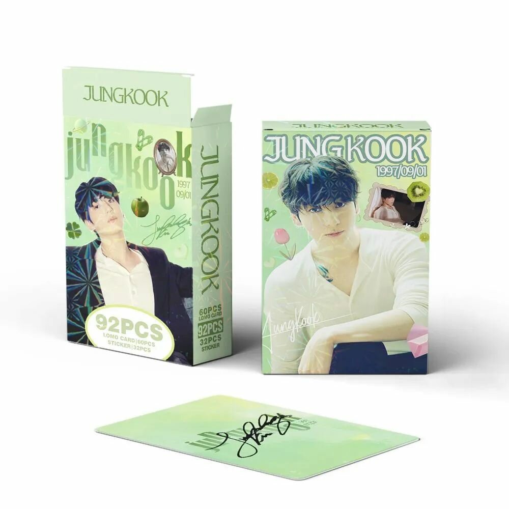 Коллекционные карты kpop BTS JUNGKOOK маленькие карточки-94597
