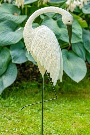 Садовый штекер цапля - белизна И грация, металл, 85 см, Koopman International 557105500-1