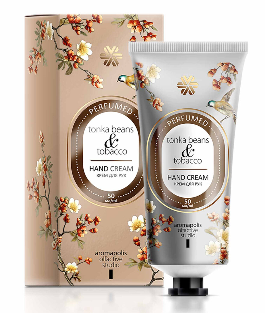 Крем для рук Бобы тонка и табак, парфюмированный