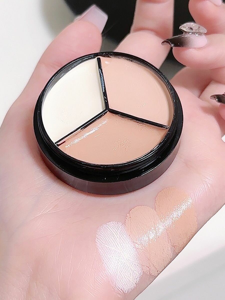 Палетка консилеров для лица, корректор для макияжа 3в1