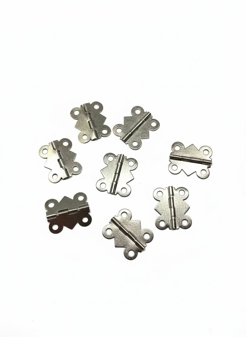 100 шт. Петля маленькая 23,5х20 мм, мини петли декоративные, фурнитура для сундука, шкатулок, рукоделия