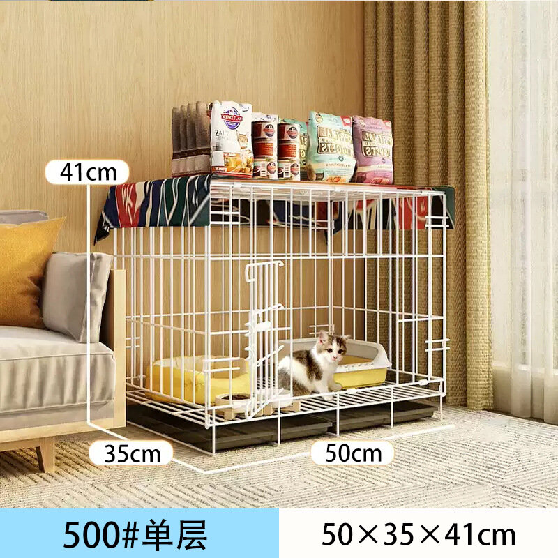 Клетка для кошек, большая, для дома, вилла для кошек, железный домик для кошек, пустая клетка, лоток для кошек, интегрированная клетка