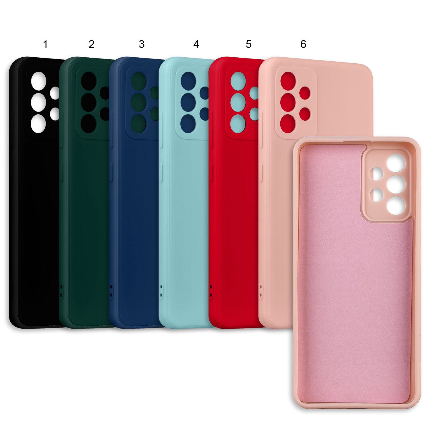 Чехол Samsung A32 4G (A325) цветнои силикон