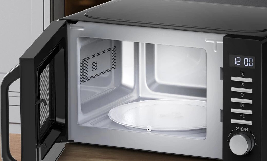 Микроволновая печь Haier HMB-DM208BA, 20 литров, черная, мощность 800 Вт — фото 1