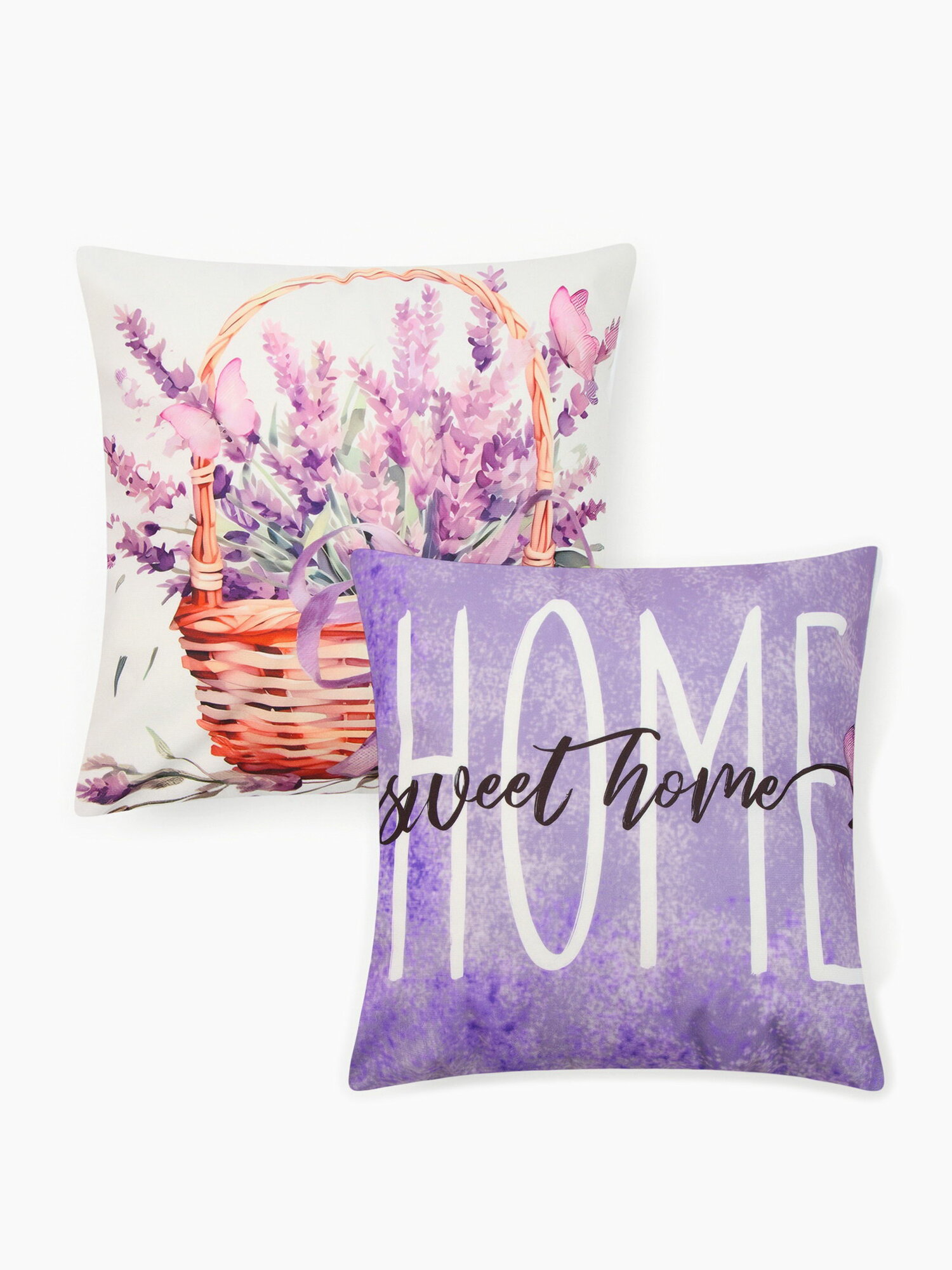 Наволочка декоративная Sweet Home, 2 шт, 40x40 см, велюр, тематика: надписи, цифры, буквы
