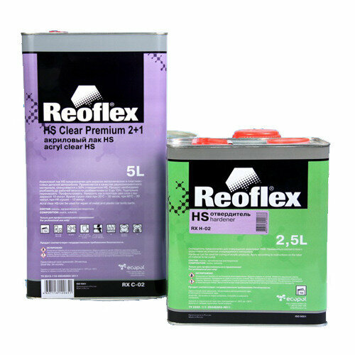 Лак Reoflex HS 2+1 5л.+2,5л. отвердитель комплект