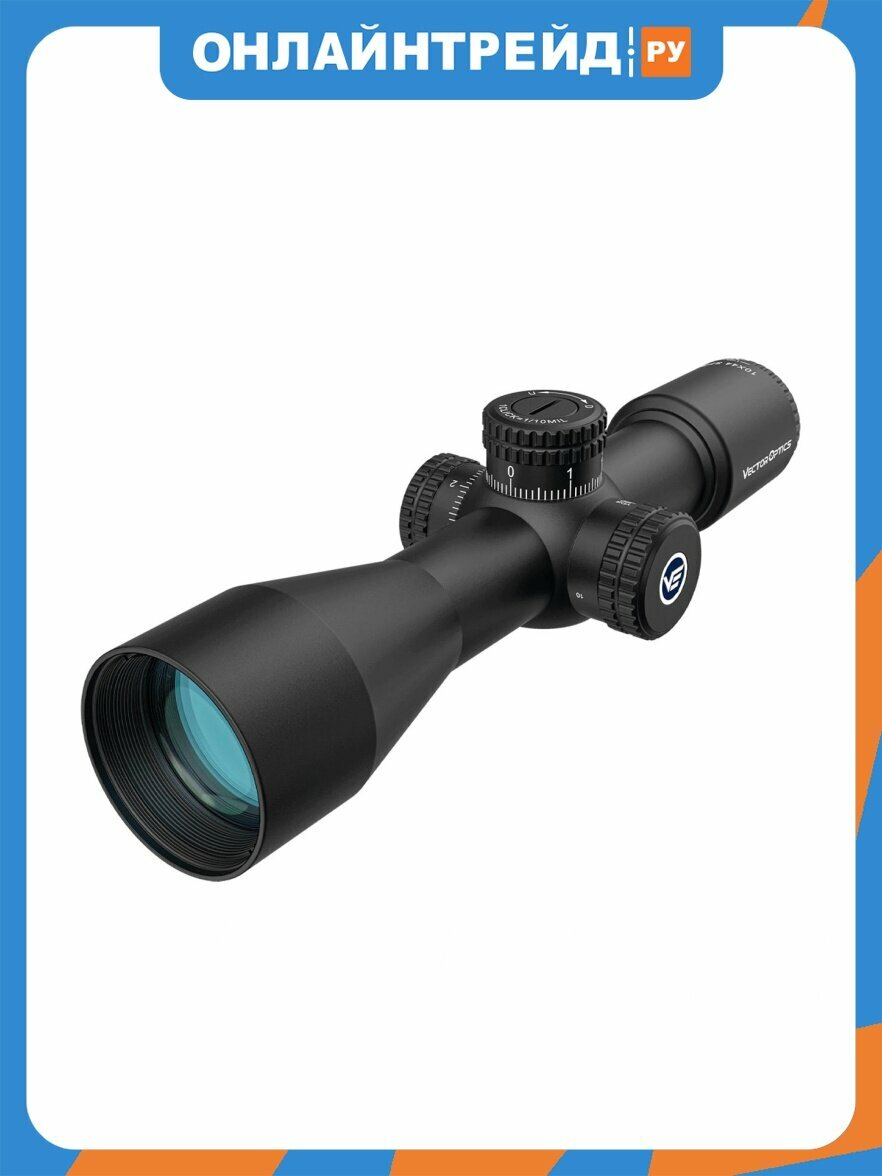 Прицел Vector Optics Veyron 10x44, SF, MPR-V5 (MIL), без подсветки, 30мм, 0.1 MIL, IPX4, 500г