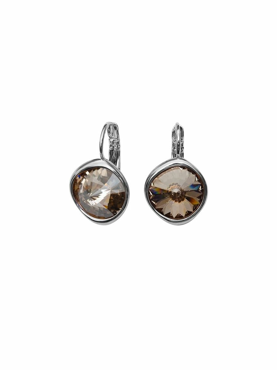 Серьги, кристаллы Swarovski, стекло