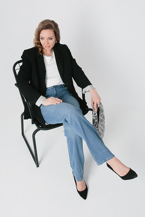 Джинсы широкие 