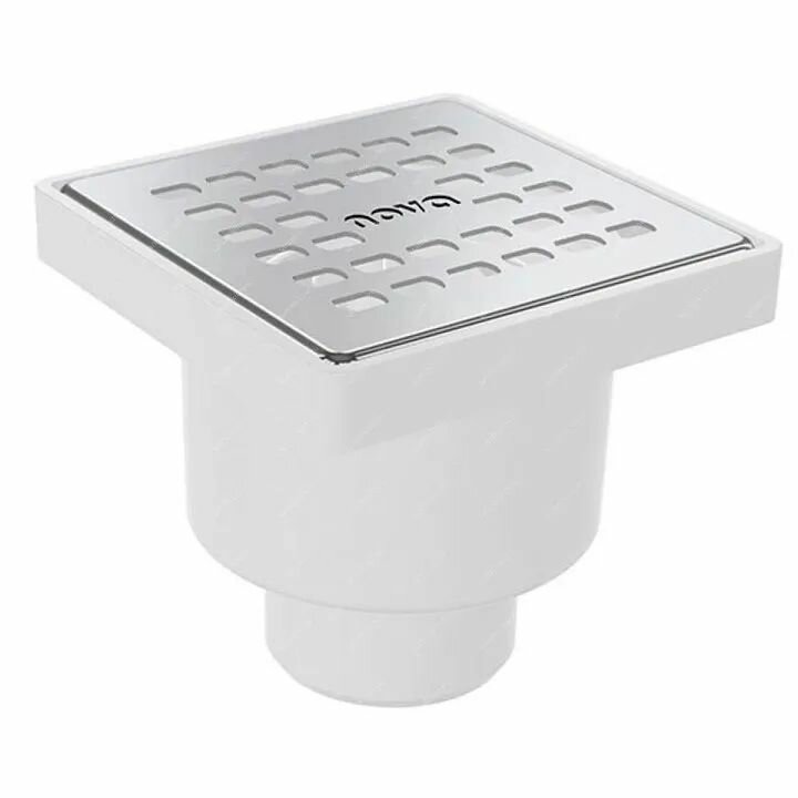 Душевой Трап Nova сантехнический нержавейка, 10*10, нижний 50, 5066