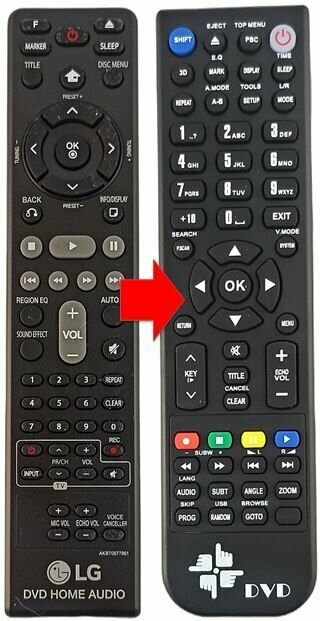 Пульт для LG AKB70877951, LG AKB70877961
