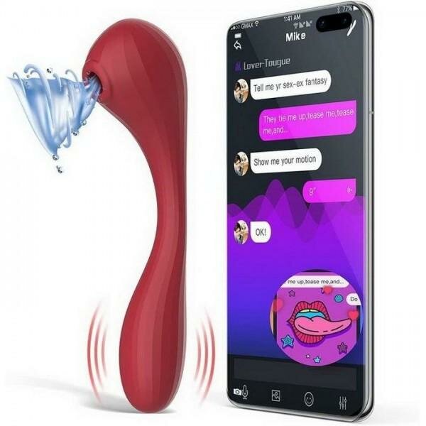 Вакуумный вагинально-клиторальный стимулятор MAGIC MOTION BOBI RED