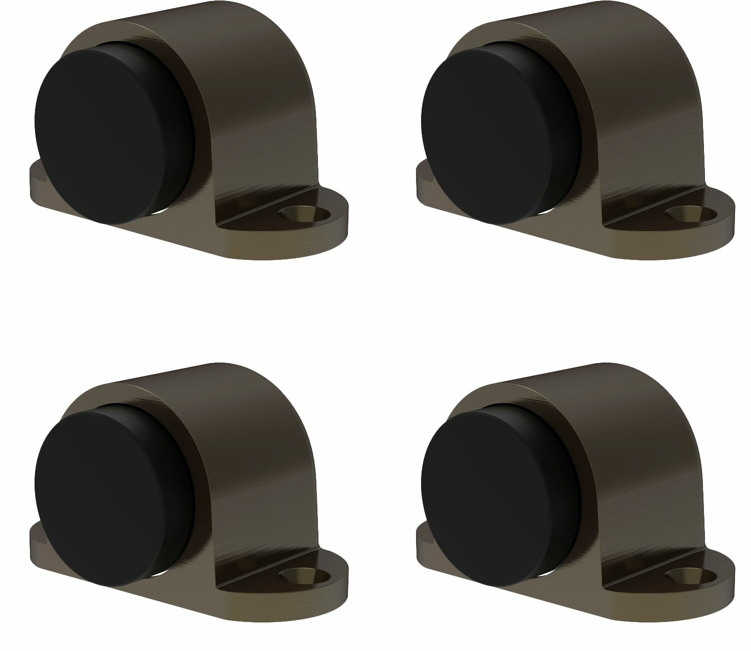 Упор дверной Punto DS PF-52 ABG-6 зеленая бронза (комплект 4 штуки)