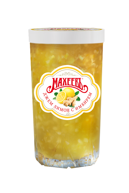 Джем Махеевъ Лимонный с имбирем ст. стакан 400г