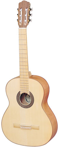 Classical guitar Hora SS200 - Classical guitar with matte finish, spruce top and laminated cherry body.