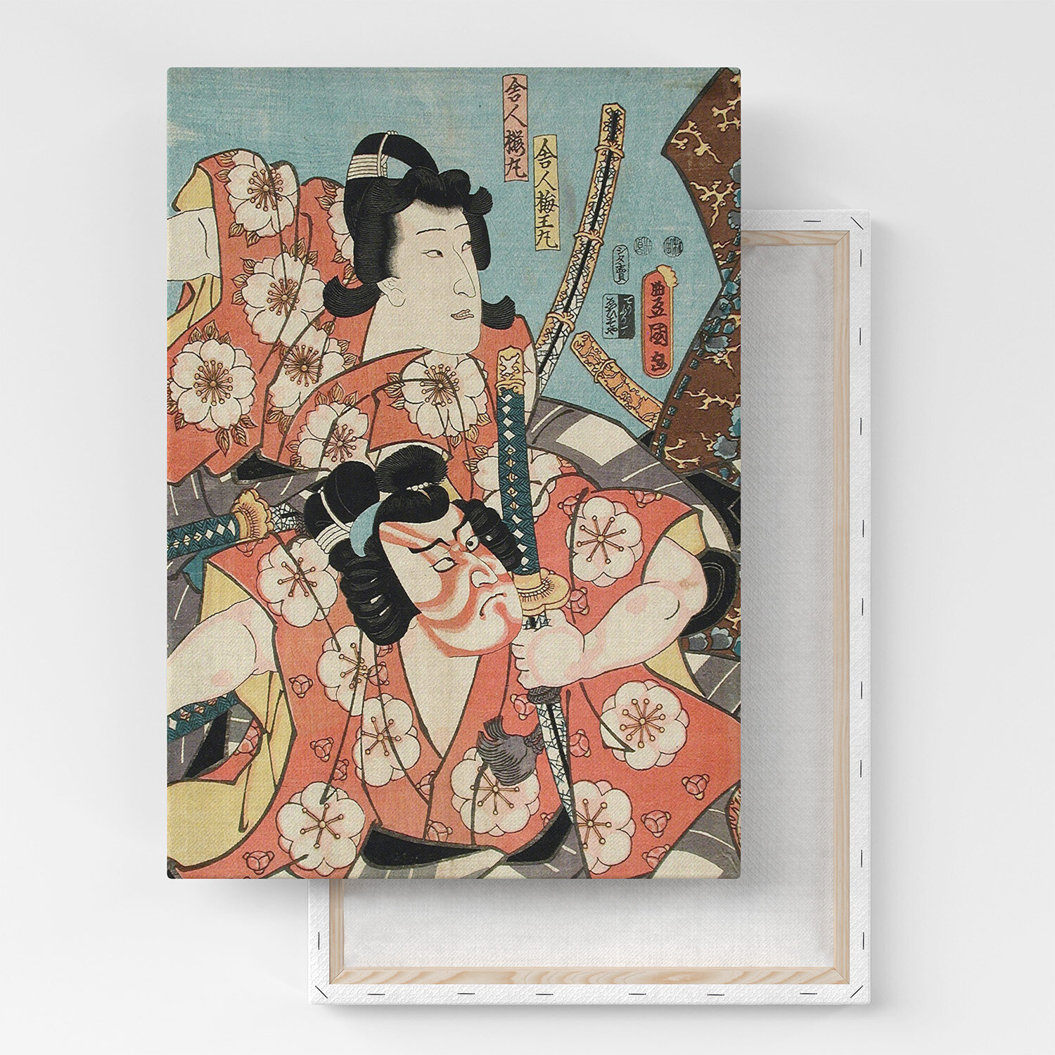 Картина на холсте, репродукция / Утагава Кунисада - Umeo Maru and Sakura Maru / Размер 40 x 53 см
