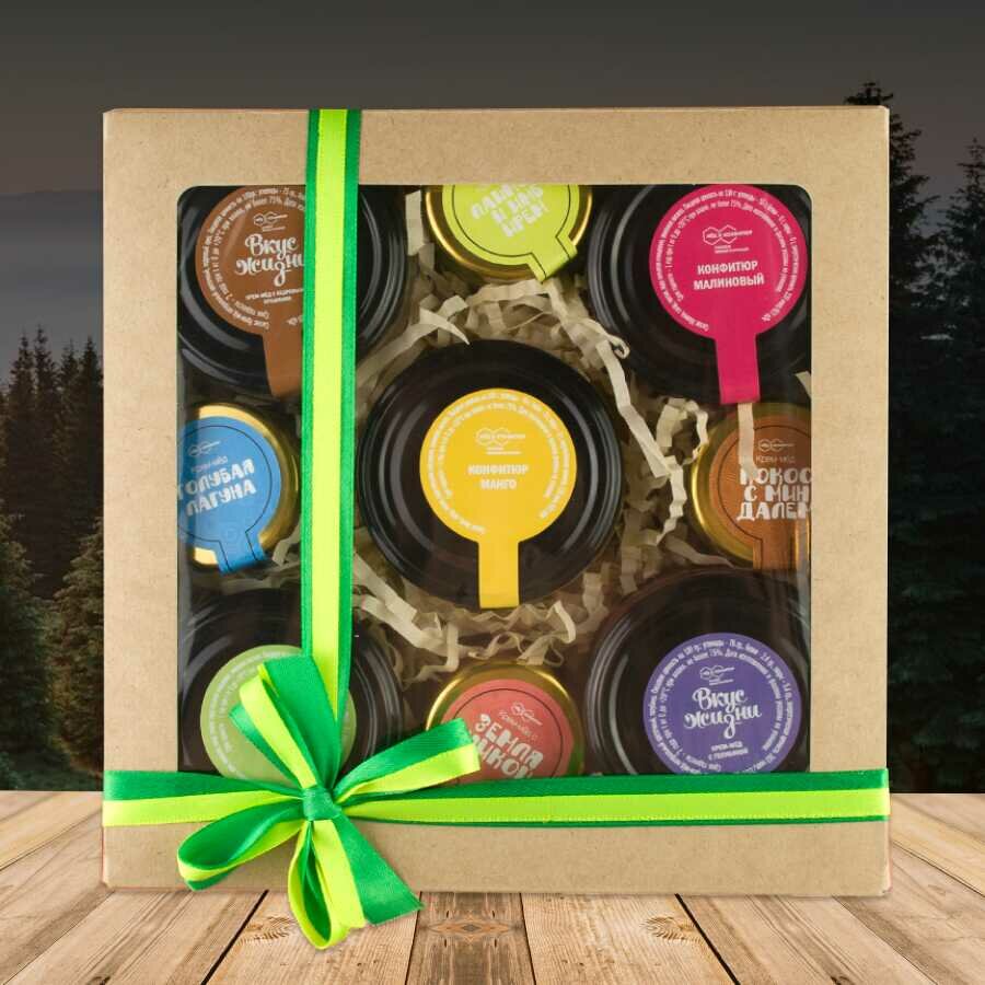 Подарочный набор в коробке с окном "Экзотик"