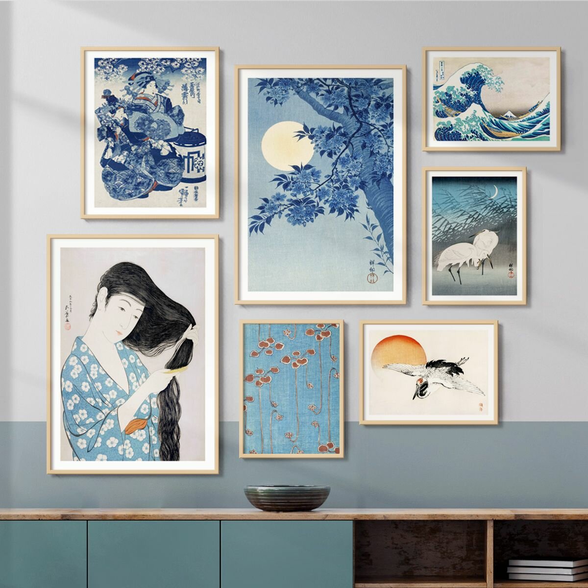 Набор постеров 7 шт "Япония" плакат для интерьера, картина на стену