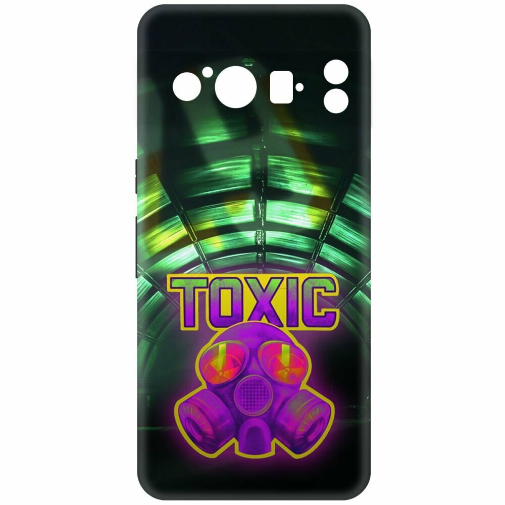 Чехол-накладка Krutoff Soft Case Cтандофф 2 (Standoff 2) - Стикер Toxic для GOOGLE Pixel 8 Pro черный