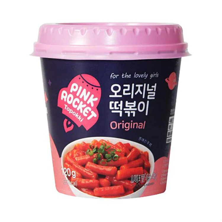 "Токпокки Pink Rocket" - рисовые клёцки быстрого приготовления,120г,1шт