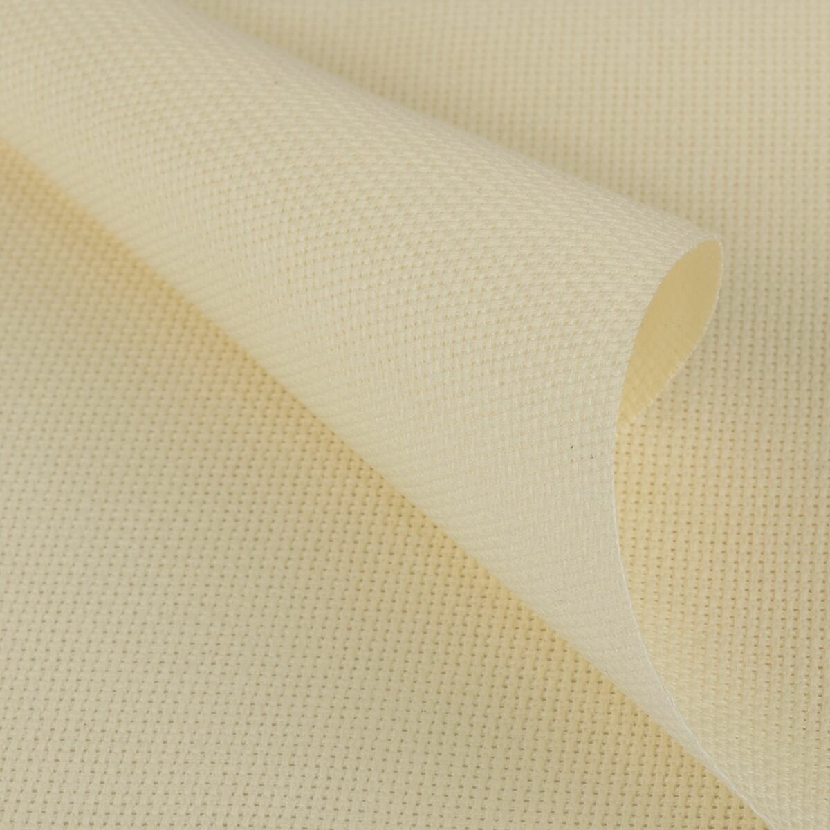 Канва для вышивания, Aida 18 ct, цвет: кремовый, 100х100 см, 100% хлопок