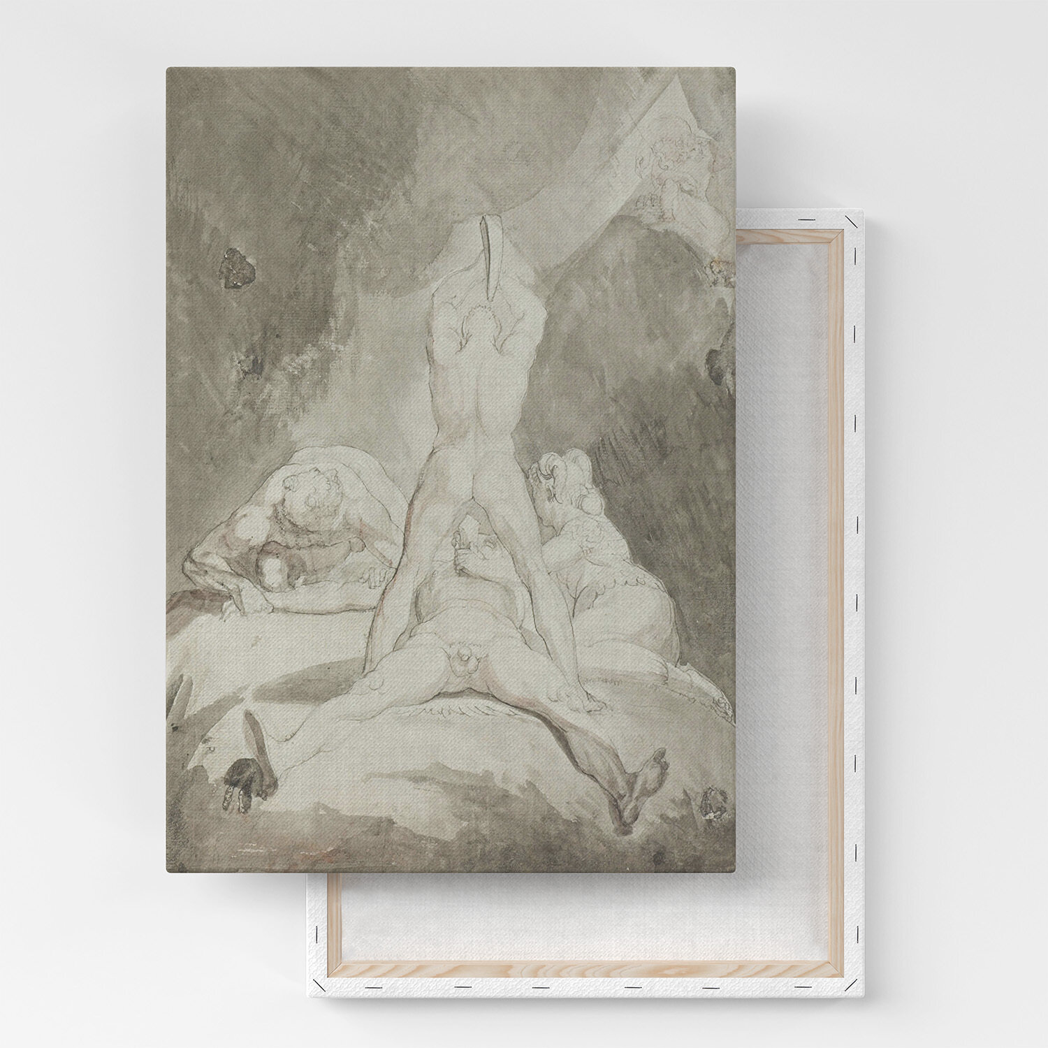 Картина на холсте, репродукция / Иоганн Генрих Фюсли - Hephaestus / Размер 30 x 40 см