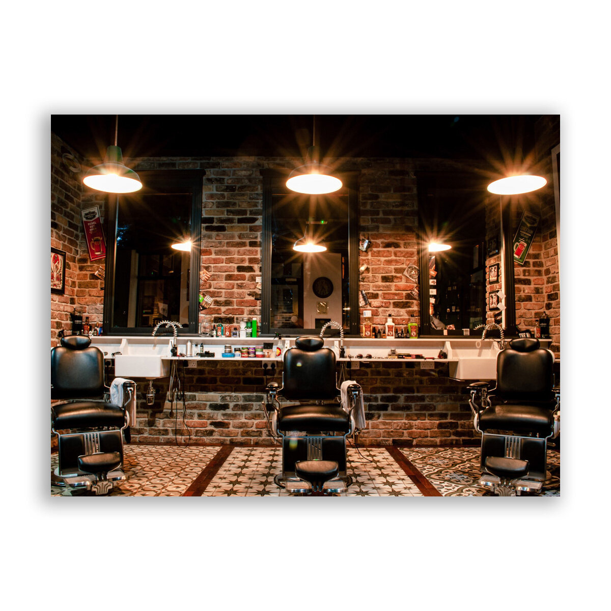 Постер, плакат на бумаге / Для Барбершопа / Размер 60 x 80 см