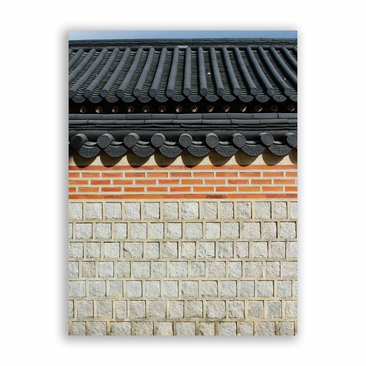 Постер, плакат на бумаге / Архитектура - Южная Корея / Размер 30 x 40 см