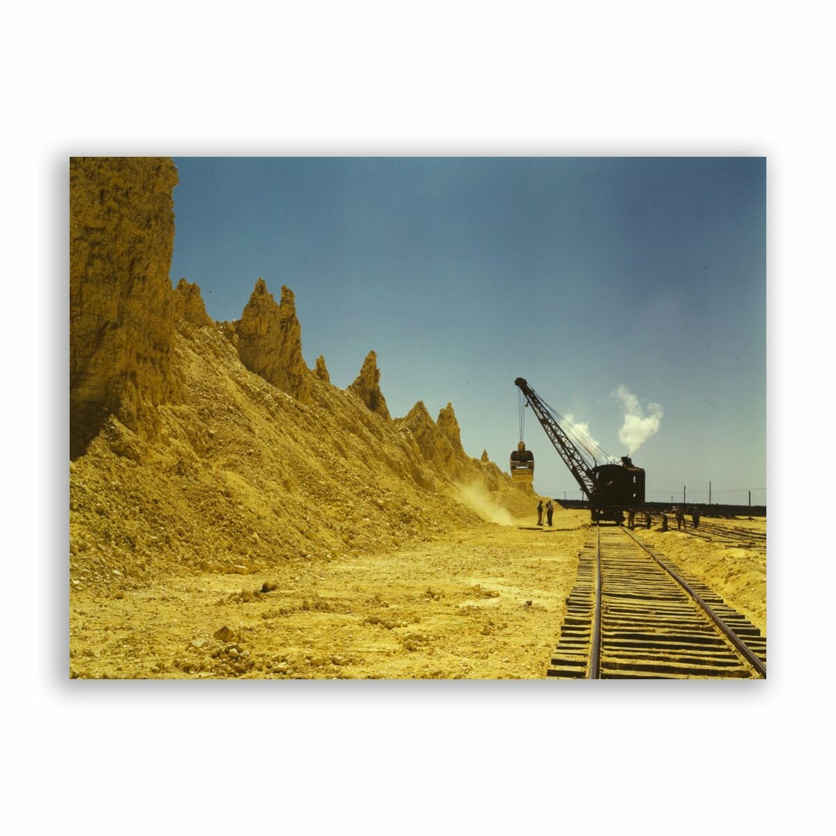 Постер, плакат на бумаге / Американские индустриальные ретро фотографии / Размер 30 x 40 см