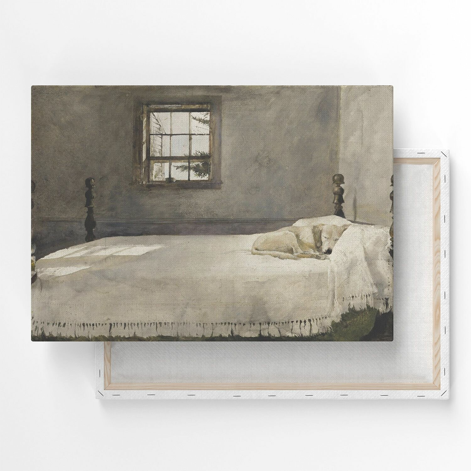 Картина на холсте, репродукция / Уайет Эндрю - Главная спальня / Размер 40 x 53 см