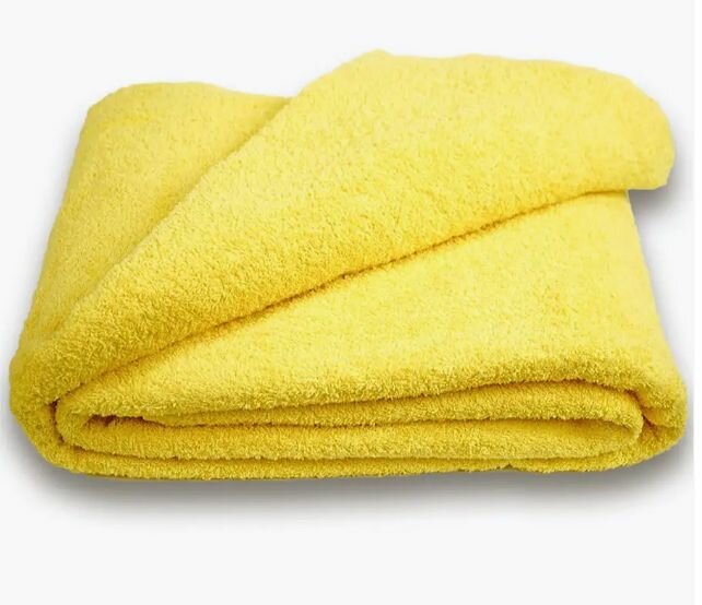 Полотенце банное, махровое 70х140 см Хлопок 100% 430г/м2 Желтый