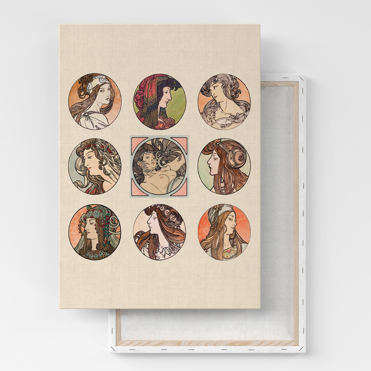 Картина на холсте, репродукция / Альфонс Муха / Размер 30 x 40 см