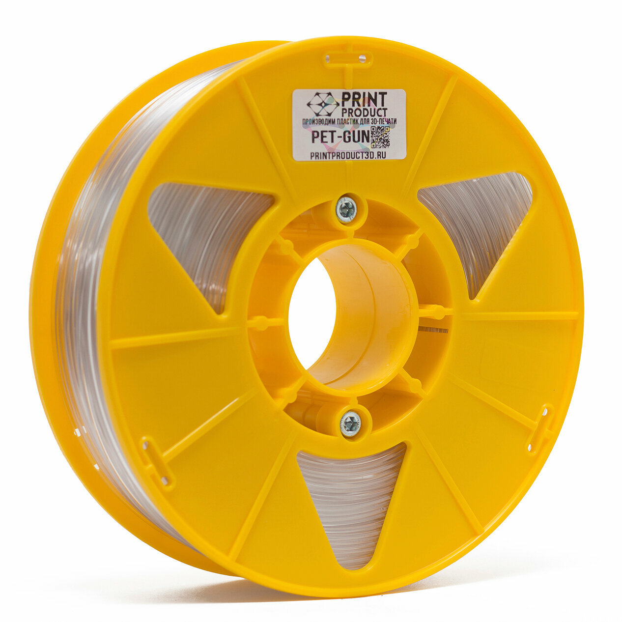 PET-GUN Прозрачный , 1000 гр, 1,75мм, пластик PrintProduct для 3D-принтера