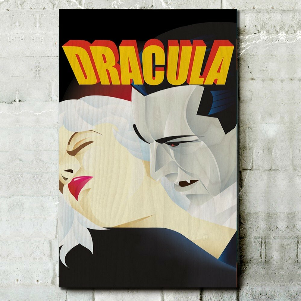 Картина интерьерная на дереве фильм Дракула (Dracula, ужасы, вампир) - 14281 В