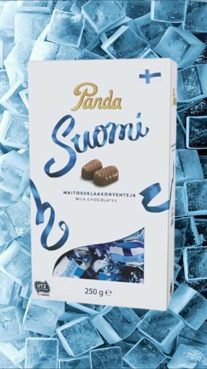 Panda, шоколадные конфеты Suomi 250 гр, конфеты в подарочной упаковке, конфеты в подарок коллеге, конфеты мерси, конфеты вдохновение, сладкий подарок на любой случай