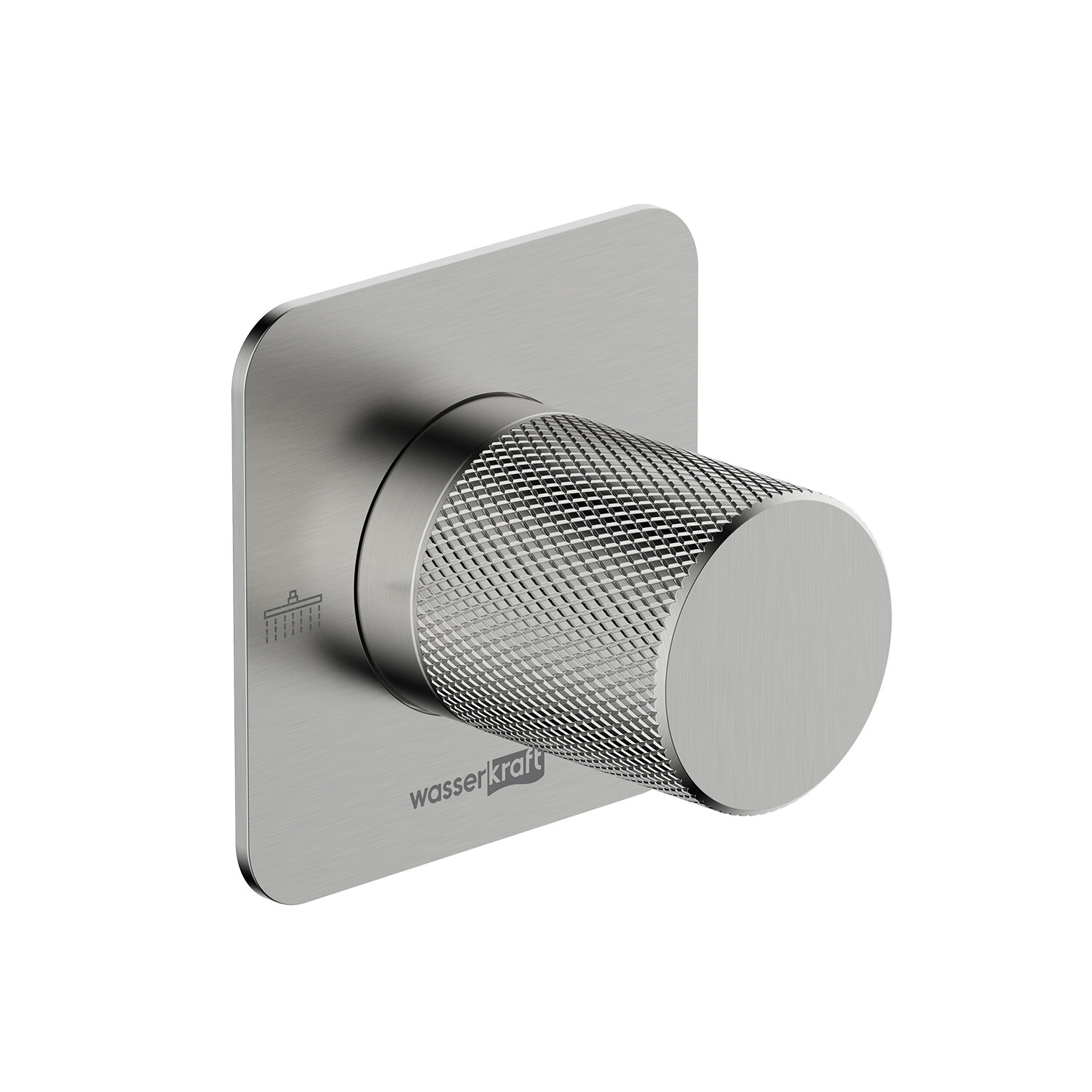 Переключатель для встраиваемого смесителя на 2 выхода WasserKRAFT A296, никель
