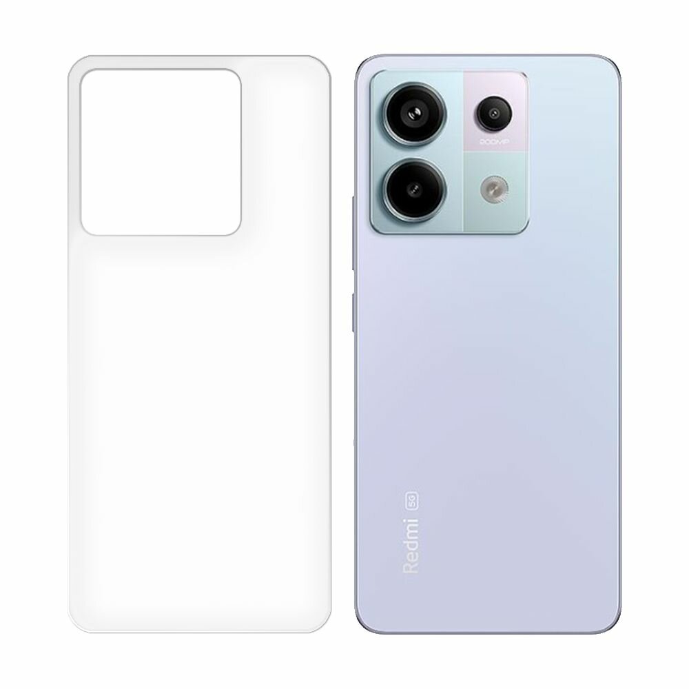 Стекло защитное гибридное Krutoff для Xiaomi Redmi Note 13 Pro задняя сторона