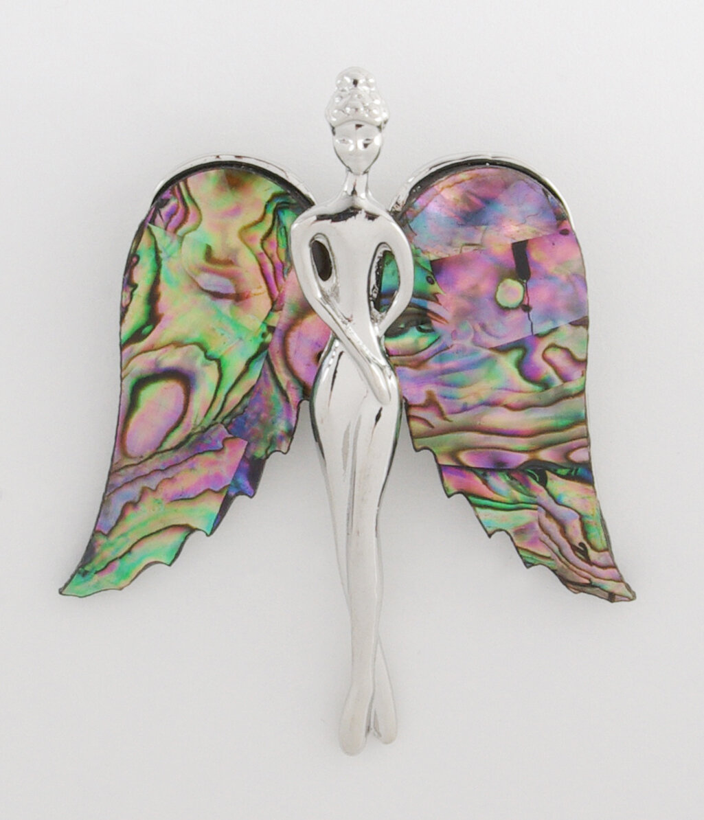 Брошь, перламутр