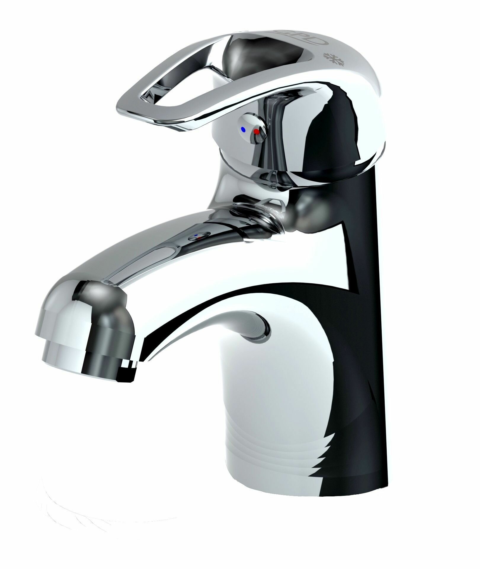 Смеситель для раковины Хром (с одной подводкой воды) GPD ADRIO MLT120